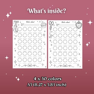 120 Alcohol Markers Swatch Chart, Coquette Color Chart, Printable ...