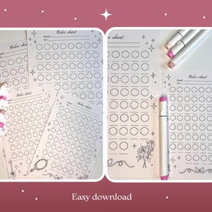 Coquette Alcohol Marker Swatch Chart: Printable Color Test Sheets (PDF ...