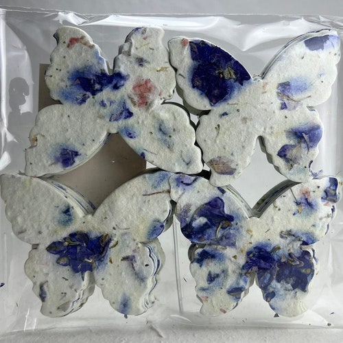 Bulk Seed Paper Butterflies 3w X 2.85h Wildflower - Etsy