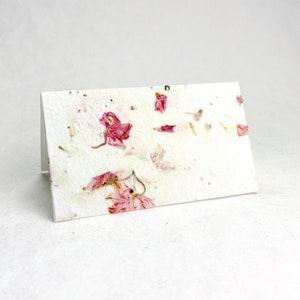 Flower Seed Paper Folding Table Card - Place Card / Name Card / Gift ...