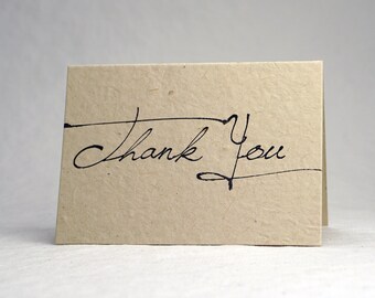 Seed Paper Thank You Cards Blank Inside Recycled Lotka Paper Cut Edge ...