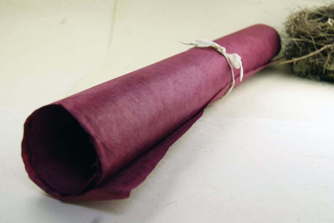Wine Red Handmade Wrapping Paper Gift Wrap Set of Three or Ten Large ...