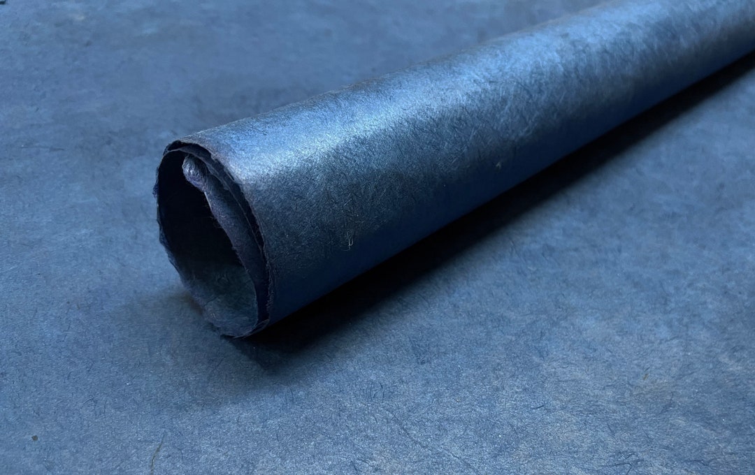 Blueberry Blue - Handmade Wrapping Paper - Lotka Fiber - Set of 3 or 10 ...
