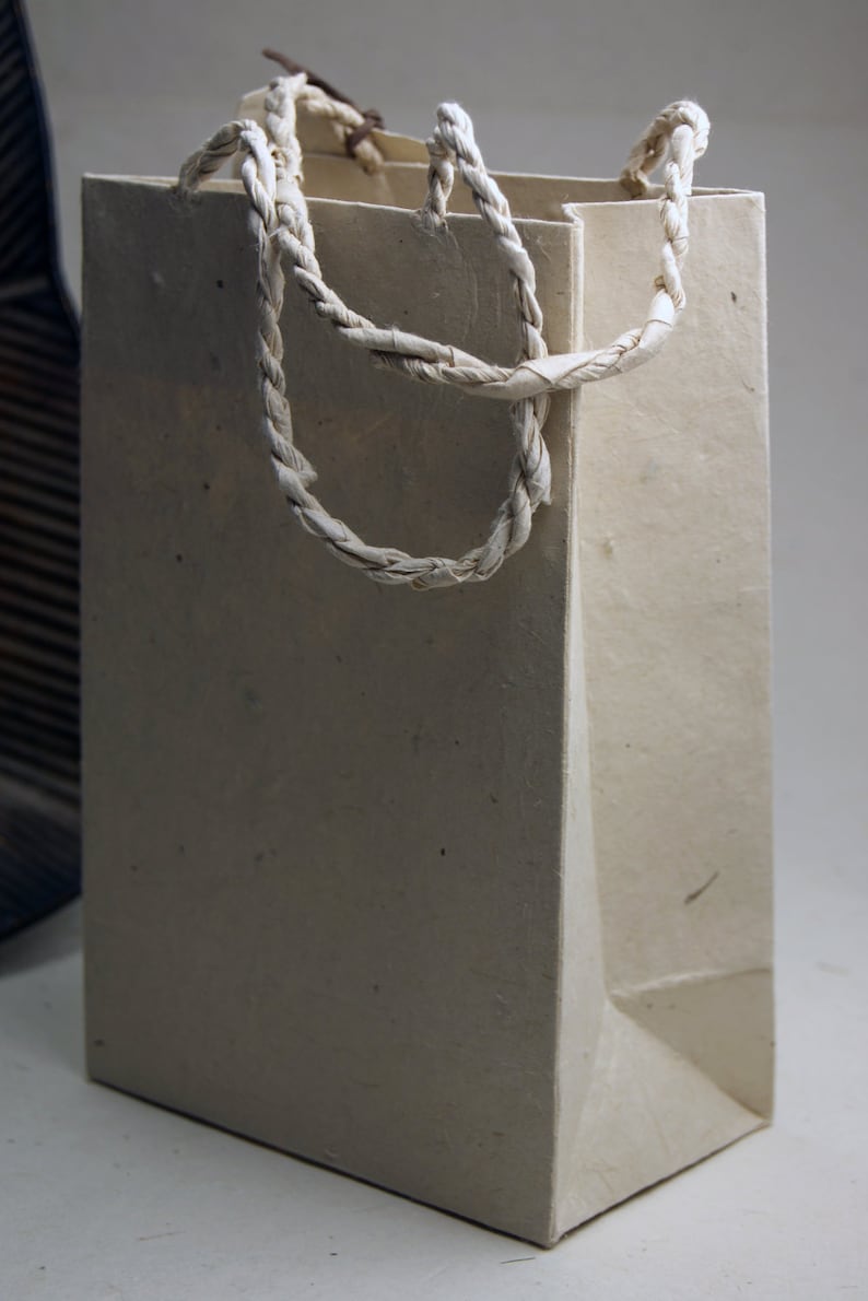 Seed Paper Holiday Gift Bag for Christmas Handmade Paper - Etsy