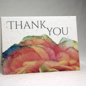 Botanical Thank You Cards - Mixed Set | Wildflower Seed Paper Handmade ...