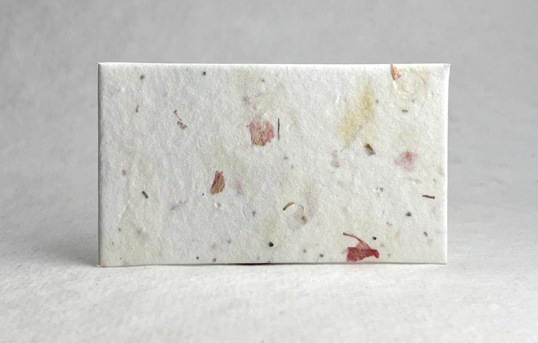 Handmade Seed Paper With Petals and Wildflower Seeds - 3.5" X 2" Panels ...