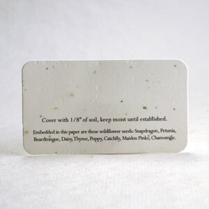 Custom, Personalized Seed Paper Card With Planting Instructions Choose ...