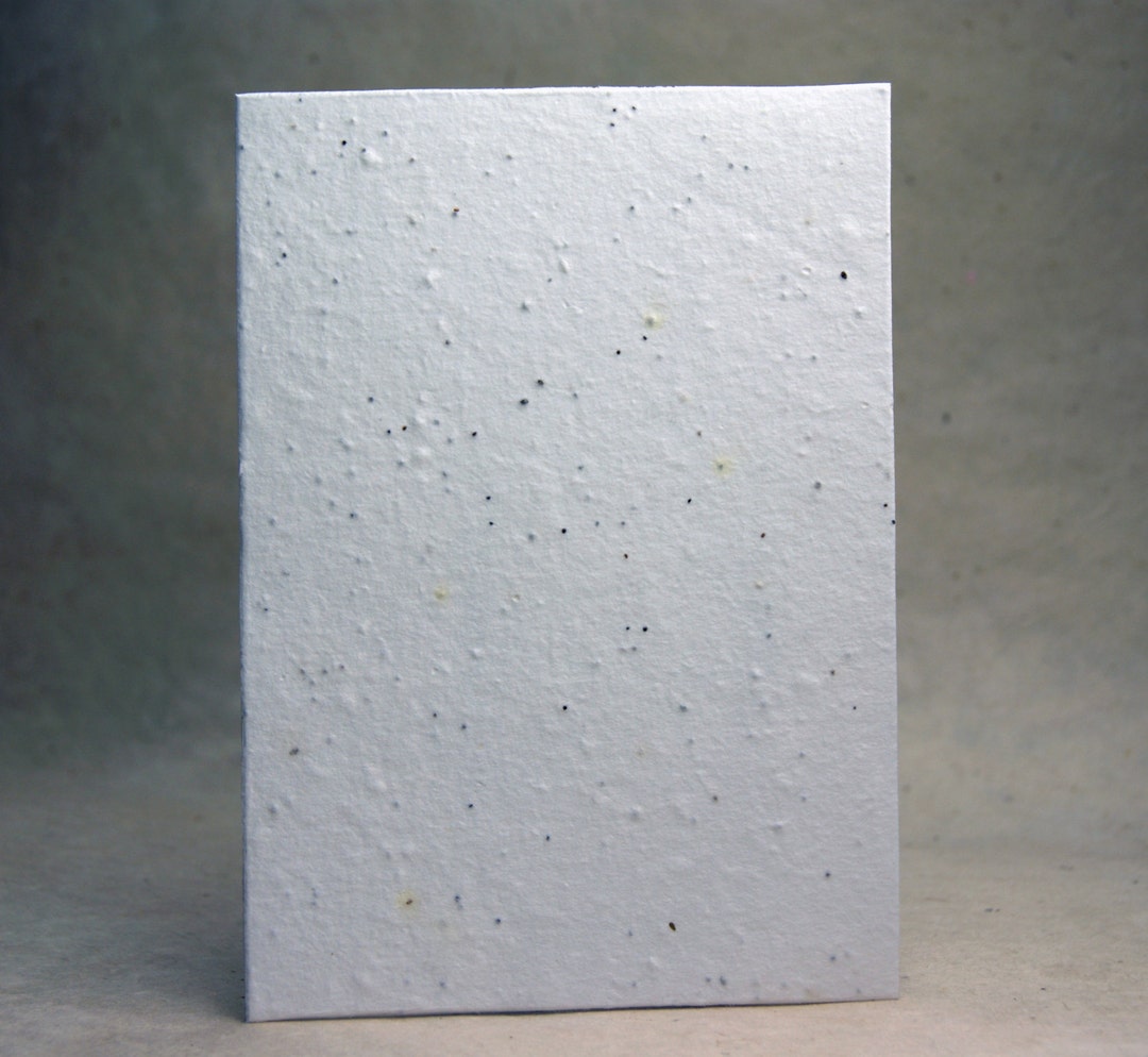 Handmade Seed Paper White Cotton With Wild Flower Seeds - 10 Cards #10S ...