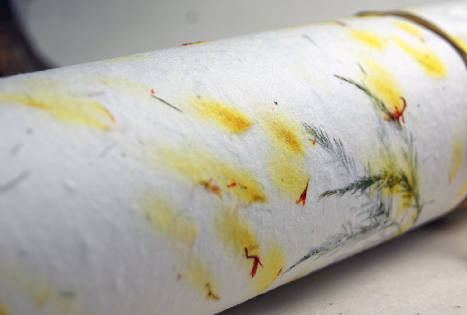 Handmade Seed Paper With Tree Fern Branch and Safflower - Etsy