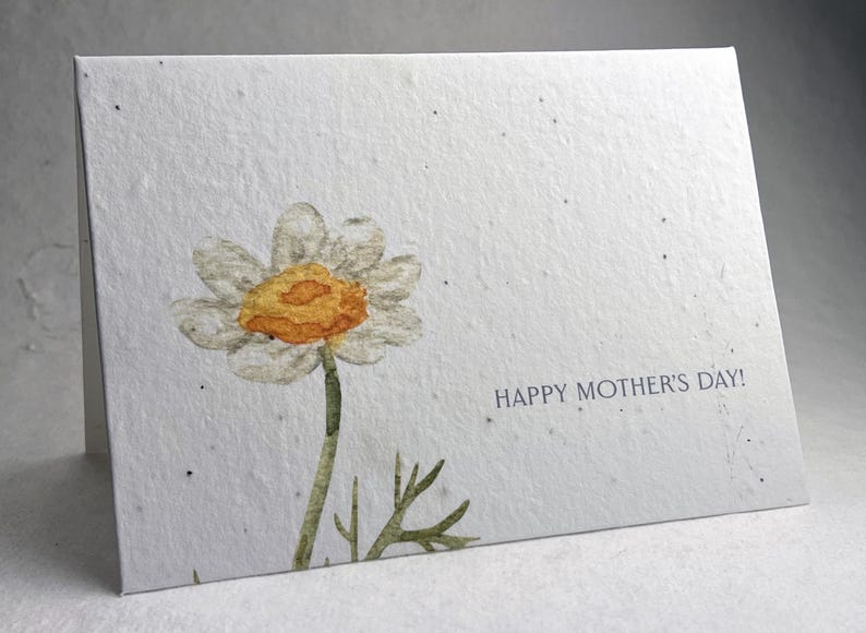 Mother's Day Card - Handmade Wildflower Plantable Seed Paper ...