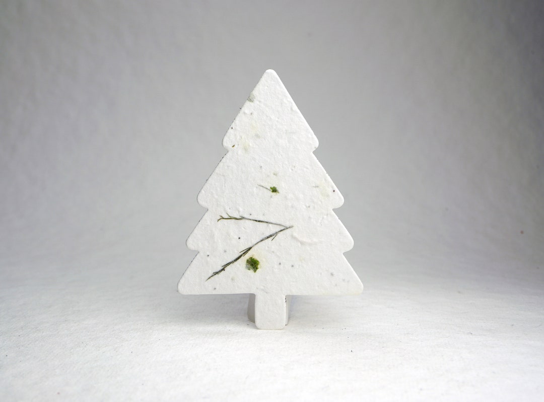 Tree Shape Handmade Seed Paper White Cotton With Wildflower Seeds ...