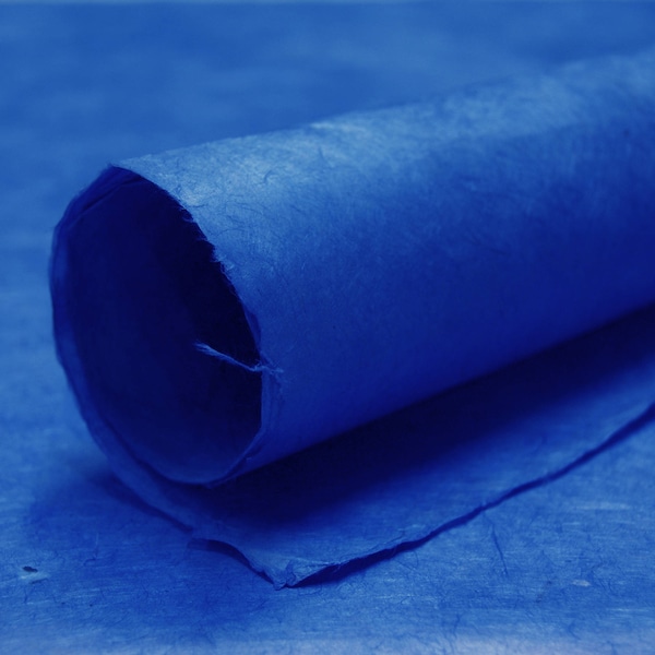 Cobalt Blue Wrapping Paper - Etsy