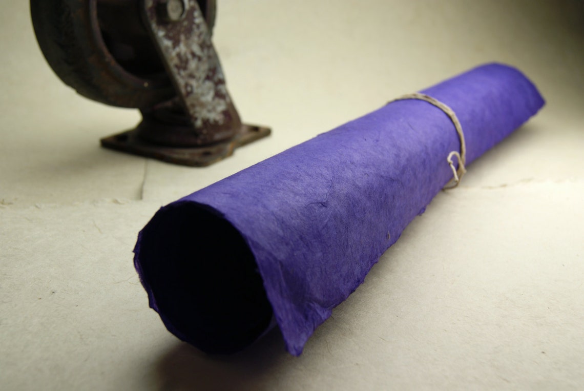 Purple Handmade Wrapping Paper Gift Wrap Set of Three or Ten | Etsy