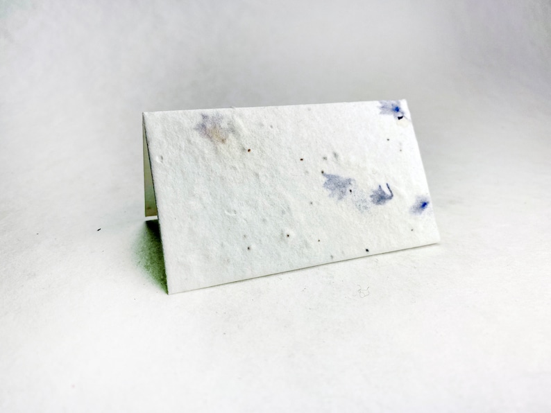 Flower Seed Paper Folding Table Card Place Card Name Card - Etsy