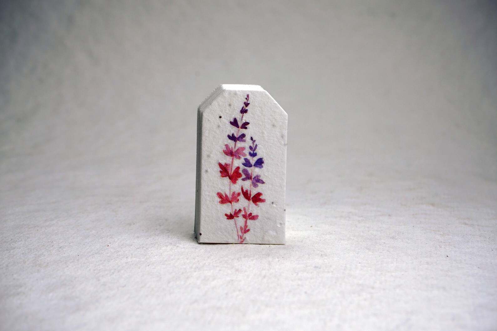 Watercolor Flower Seed Paper Gift Tag Flower Print Set of | Etsy