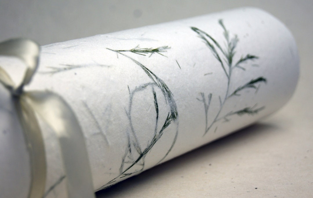 Handmade Seed Paper With Tree Fern Green Branch and Wild Flower Seeds ...