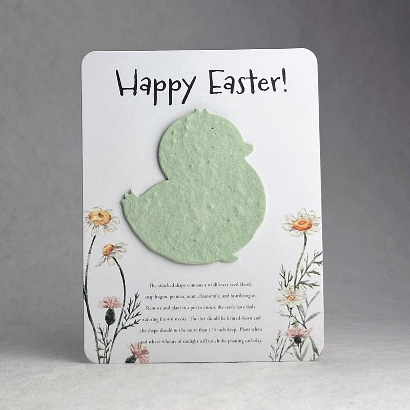 Easter Card Duckling - Etsy