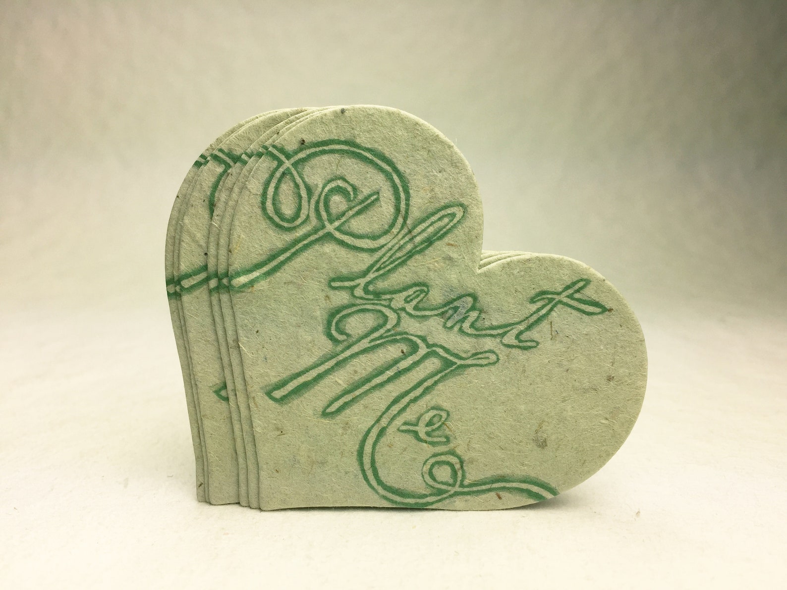 Large plant Me Recycled Seed Paper Hearts - Etsy