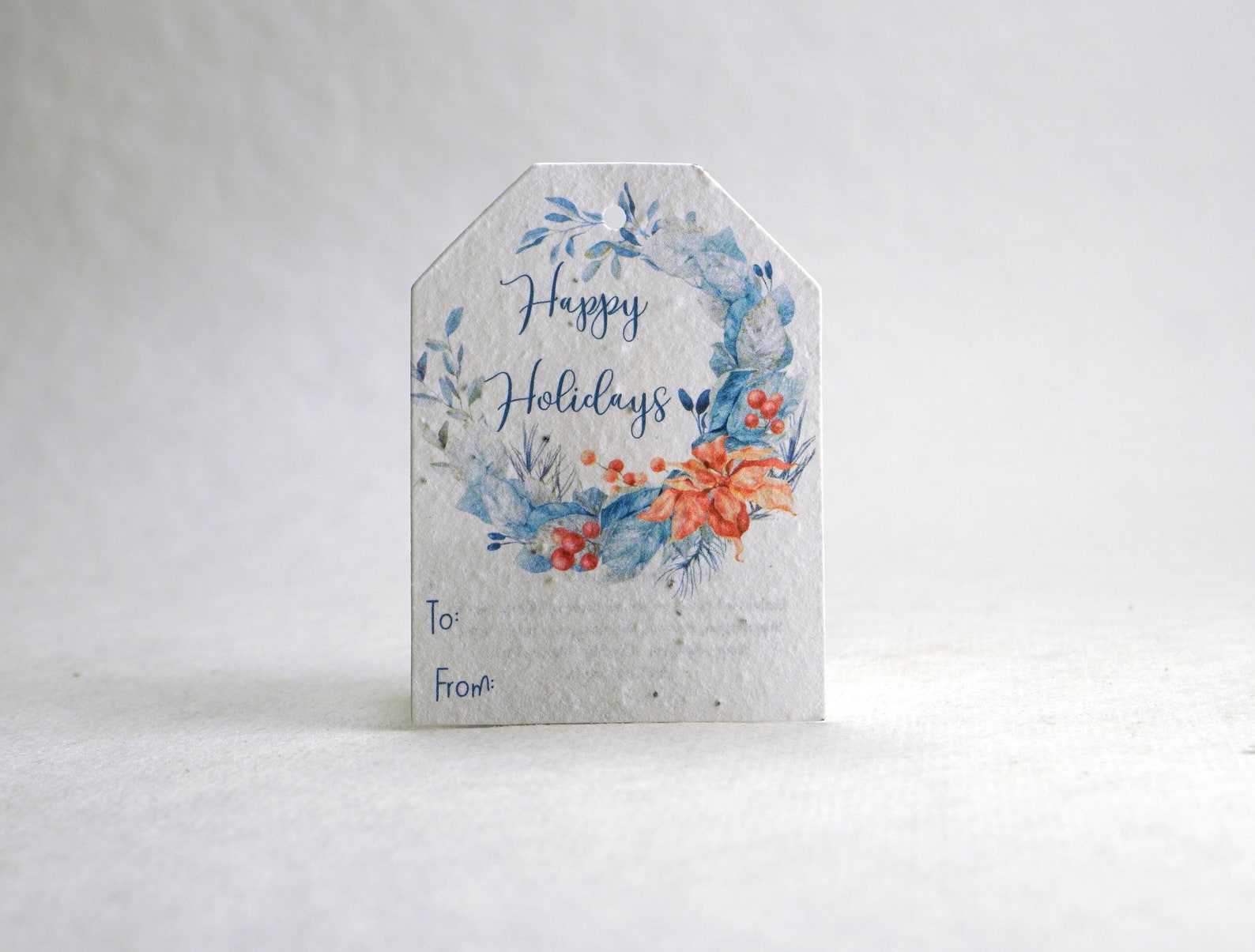 Blue Watercolor Art Wildflower Seed Paper Tags 3.25 - Etsy