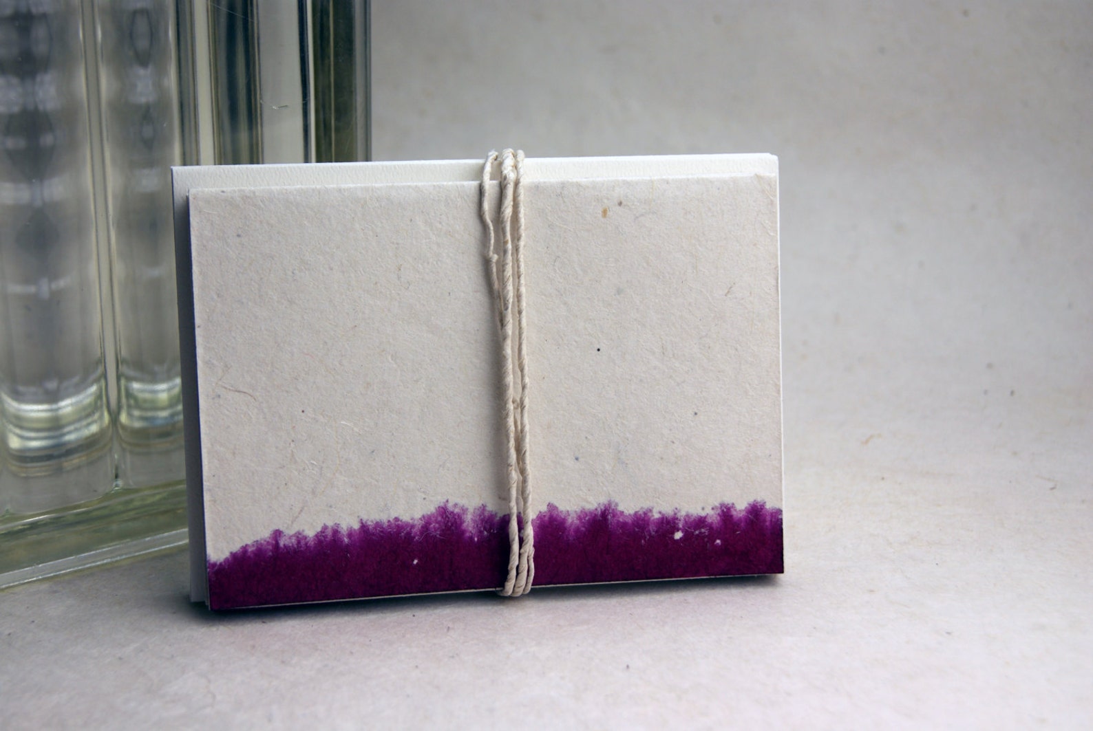 Dip Dyed Seed Paper Card Dye 165-5 Purple for Thank You - Table Card ...