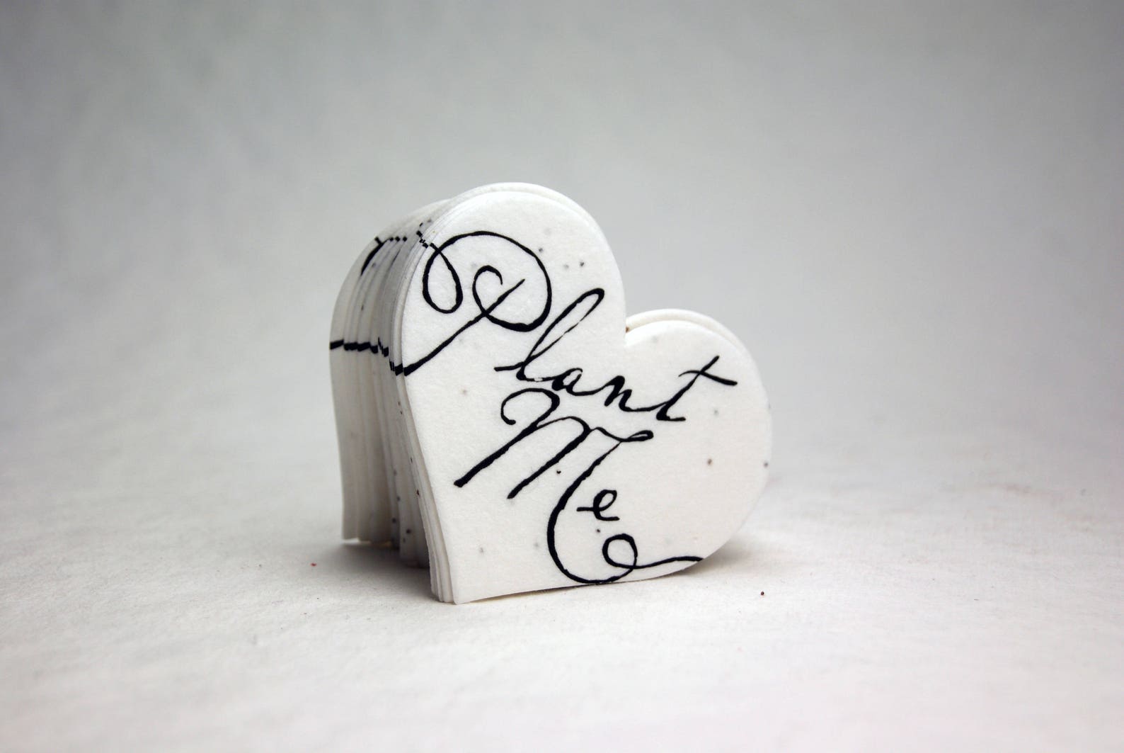 Large plant Me Seed Paper Hearts 2.85w X | Etsy