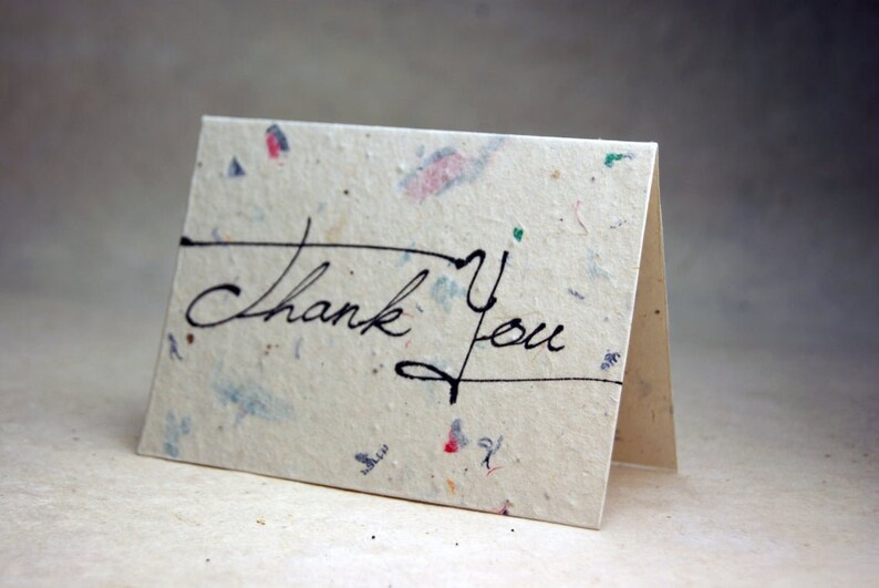 Personalized Thank You Cards Custom Message Inside 47s - Etsy