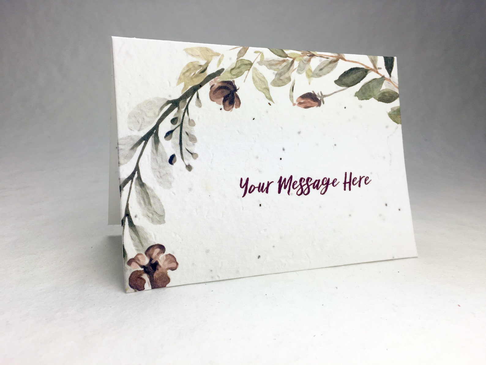 Custom Personalized Wreath Print Wildflower Seed Paper | Etsy