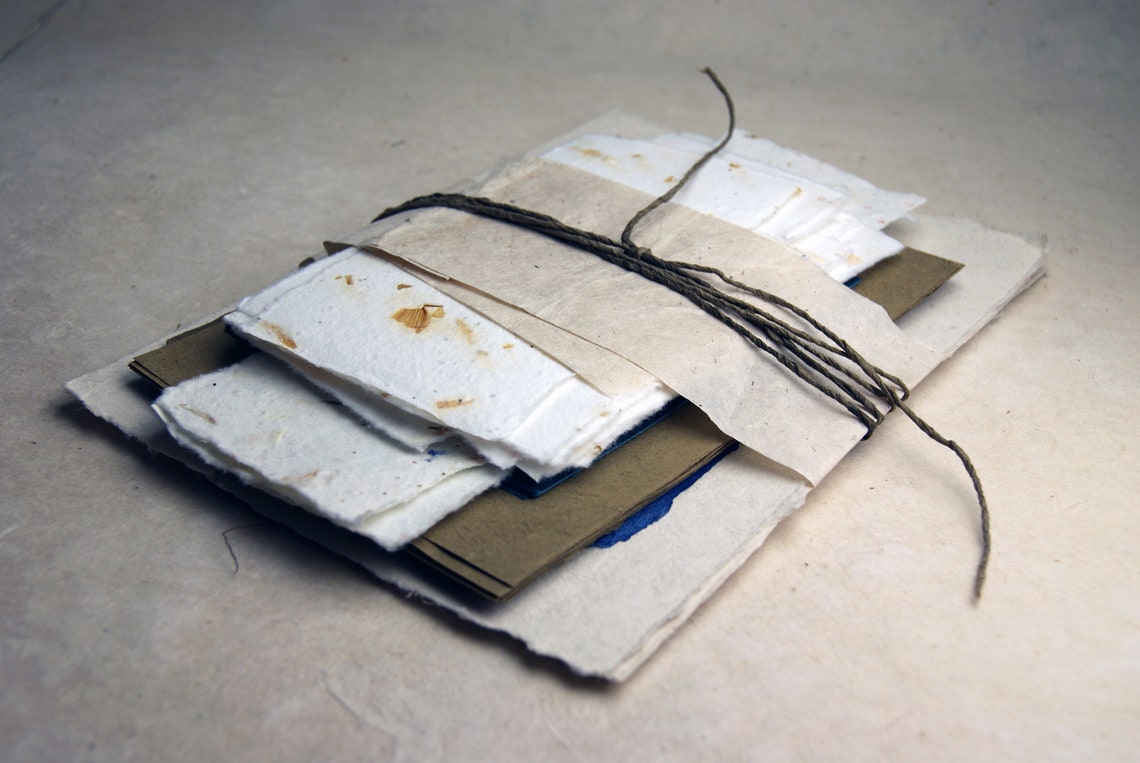 Paper Scrap for Craft Projects - Random Swatch Collection of Seeded and ...