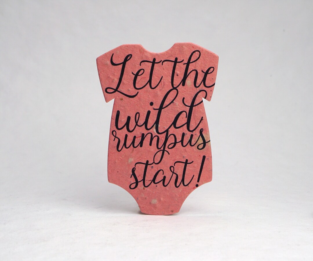 Infant Bodysuit Shape Wild Rumpus Seed Paper 3" X 2" Wildflower ...