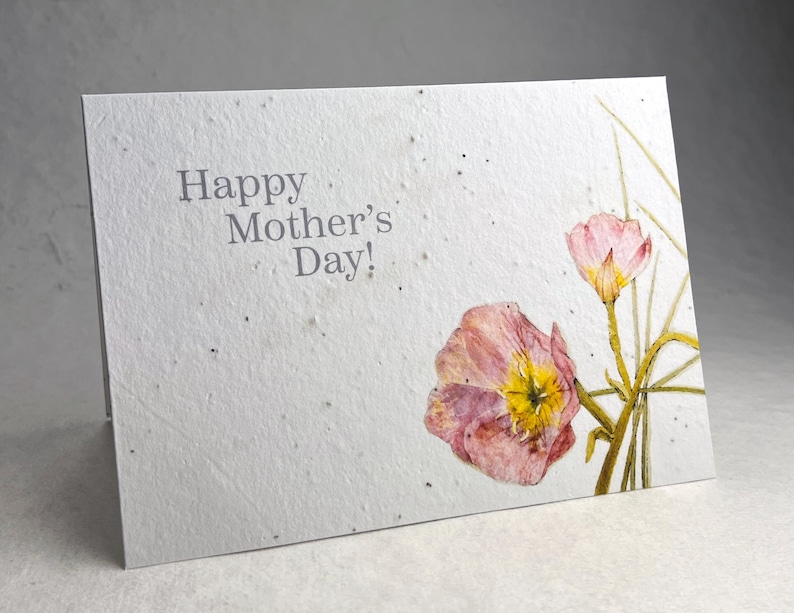 Mother's Day Card - Handmade Wildflower Plantable Seed Paper ...