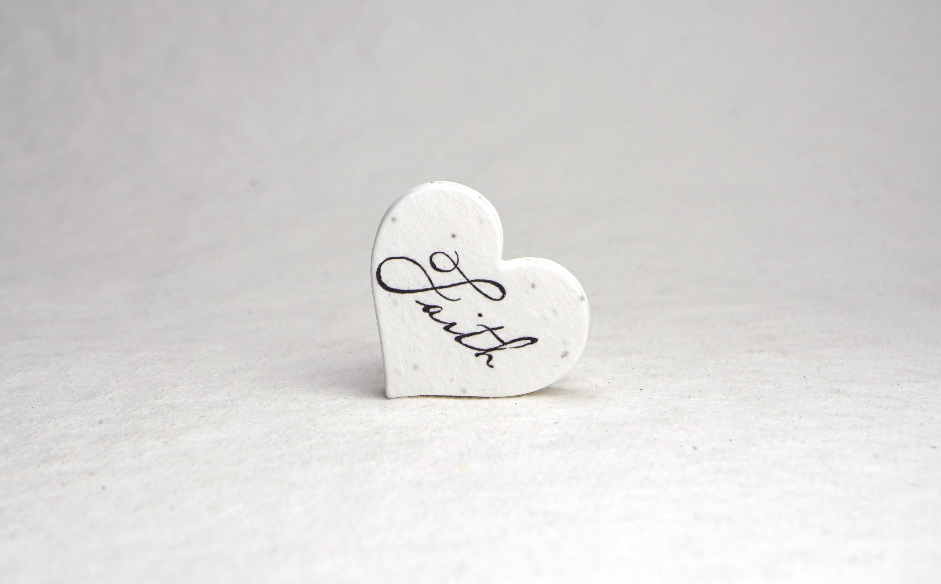 Faith Seed Paper Hearts 1.75 X 1.5 Wildflower | Etsy