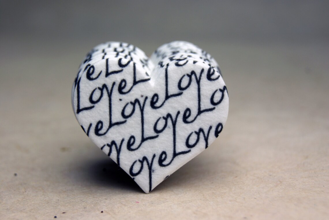 Large Love Connected Seed Paper Hearts 2.85w X - Etsy