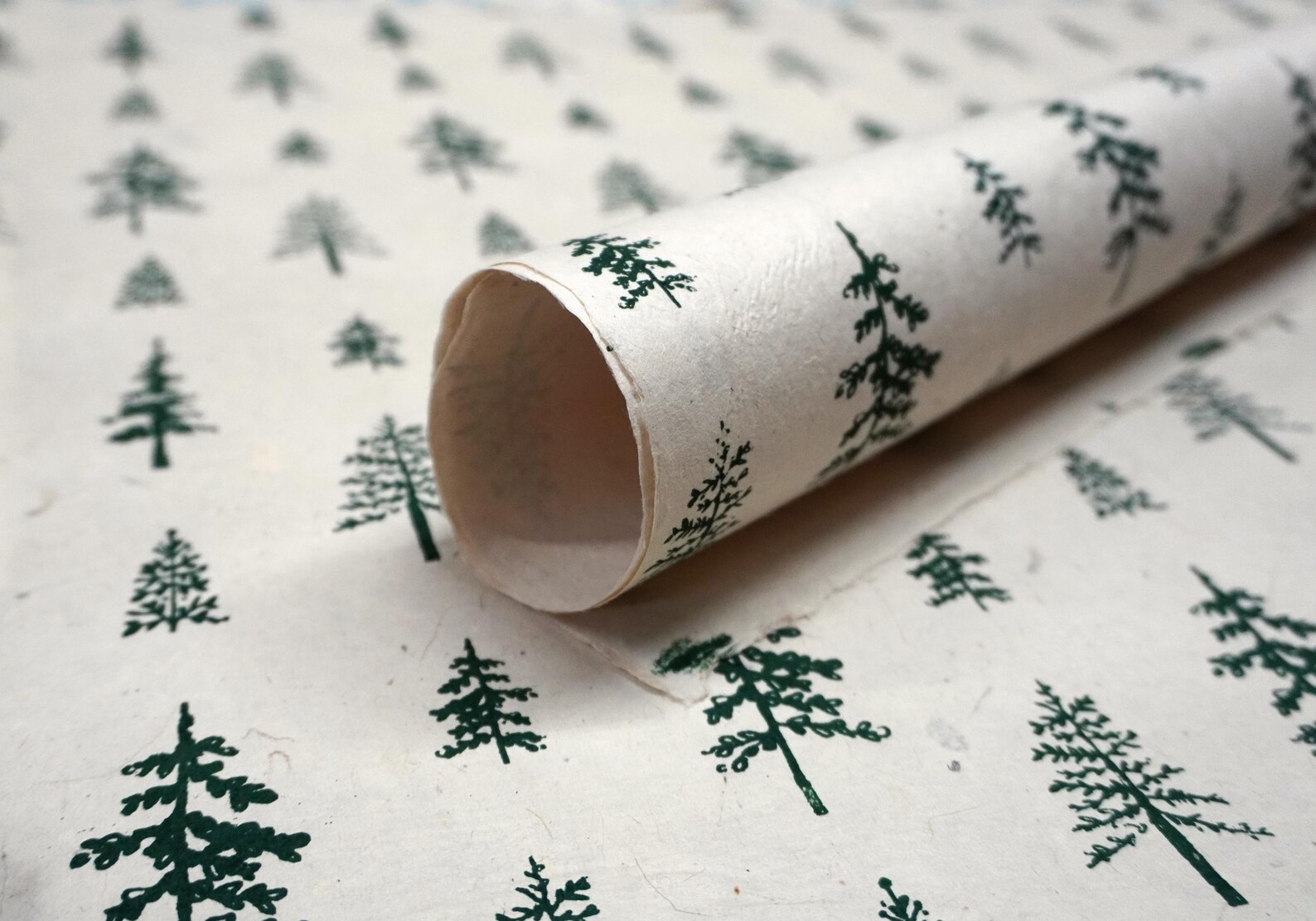 Mixed Holiday Colors Set of Three Handmade Wrapping Paper Gift Wrap ...