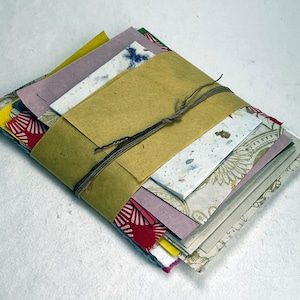 Paper Scrap for Craft Projects - Random Swatch Collection of Seeded and ...