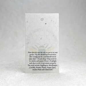 Seed Paper Gift Tags Watercolor Designs for Kid's Party Favors 2 Wide ...