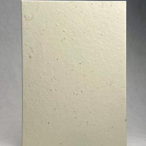 Yellow Recycled 65s Seed Paper Heavy Weight (80lb.) 8.5" X 11" Handmade ...