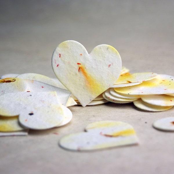 Yellow Hearts - Etsy