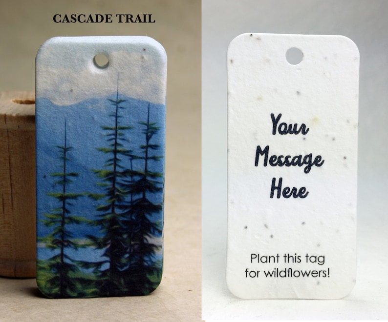 Custom Personalized Seed Paper Holiday Gift Tag Add Your - Etsy