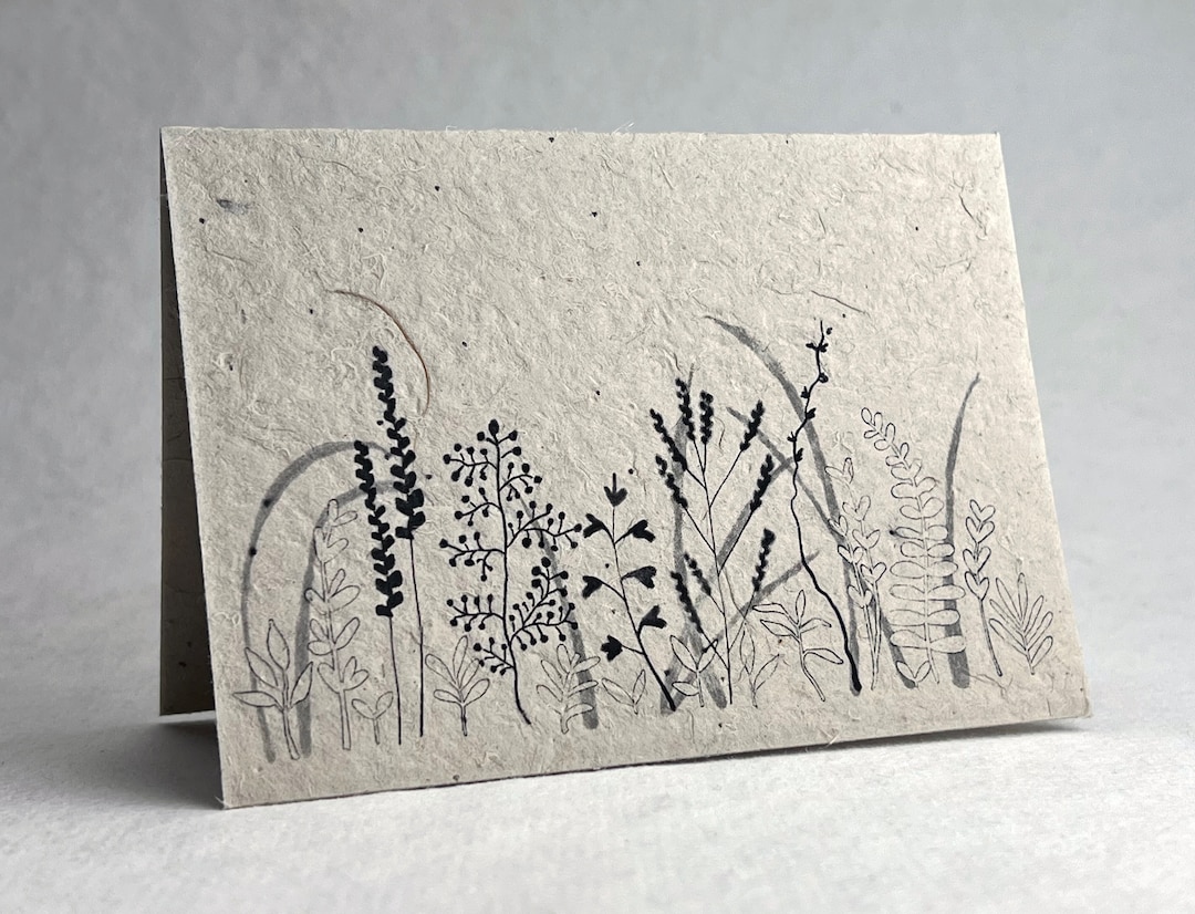 Seed Paper Hazel's Garden Art Cards | Blank Inside | Recycled Lotka ...