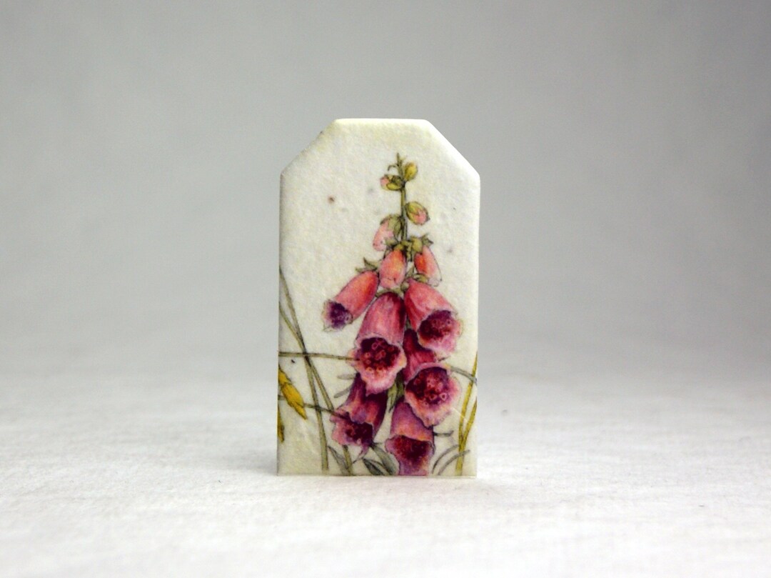 Bulk Watercolor Flower Seed Paper Gift Tag Flower Print Set of 100 Tiny ...