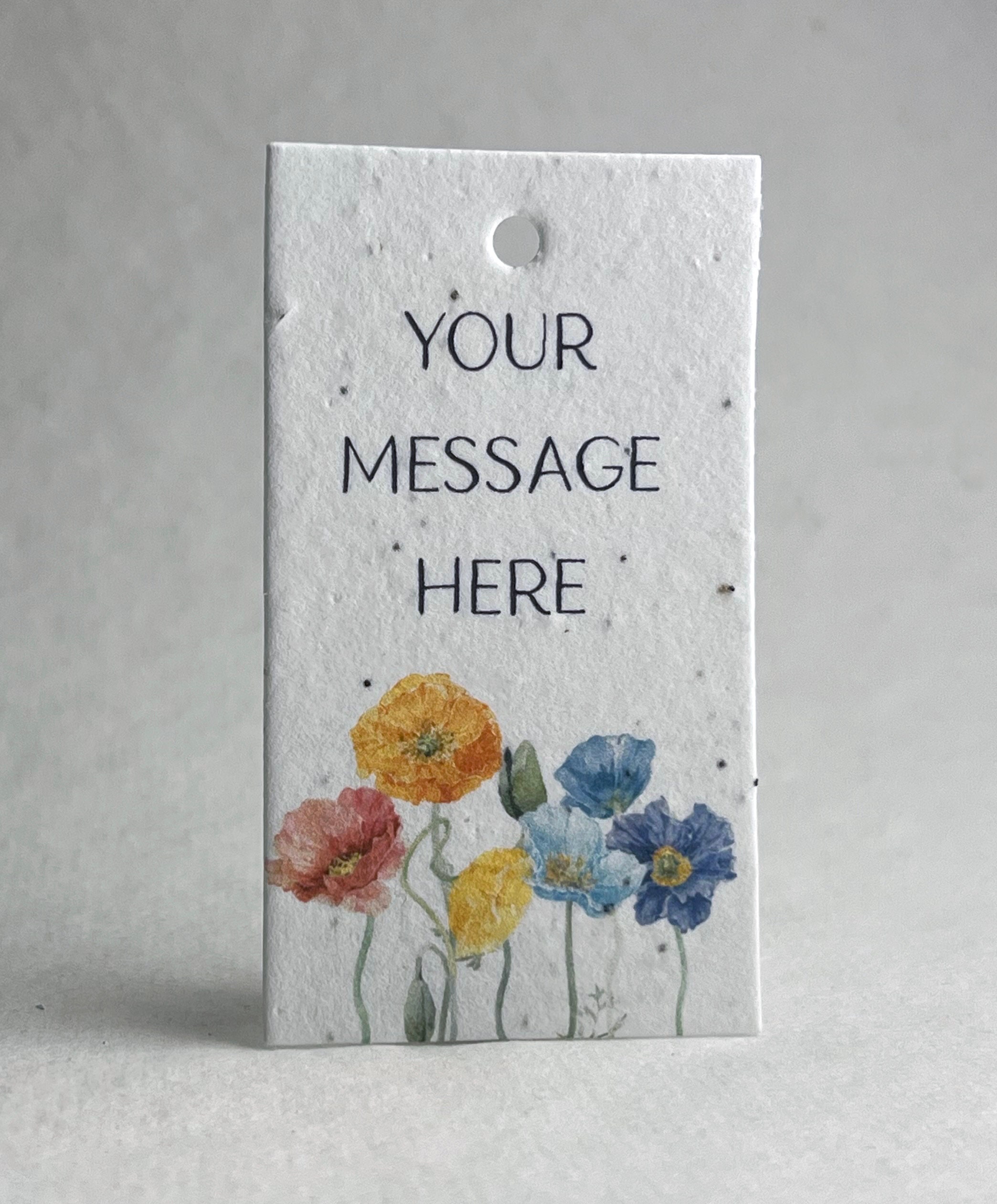 Custom, Personalized | Floral Watercolor Art | Wildflower Seed Paper ...