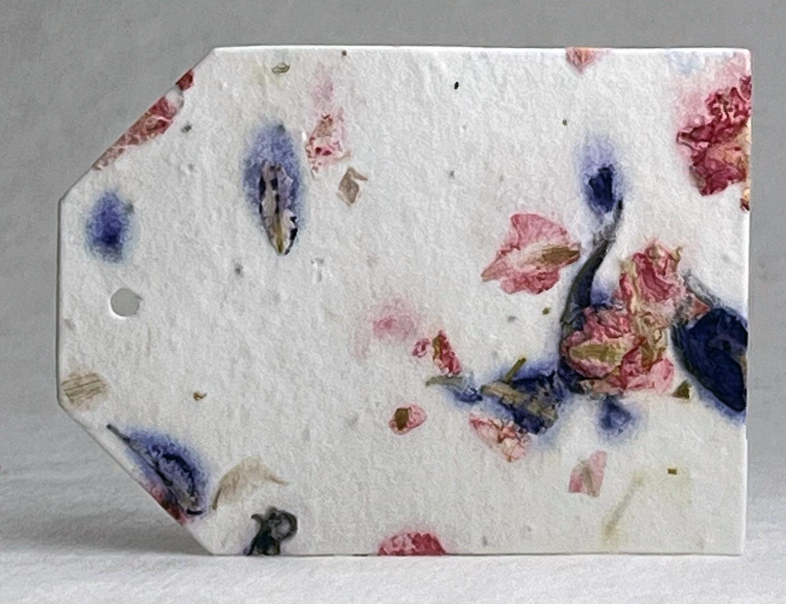 Seed Paper Tags 2.5" Wide by 3.375" Tall Wildflower Handmade Paper ...