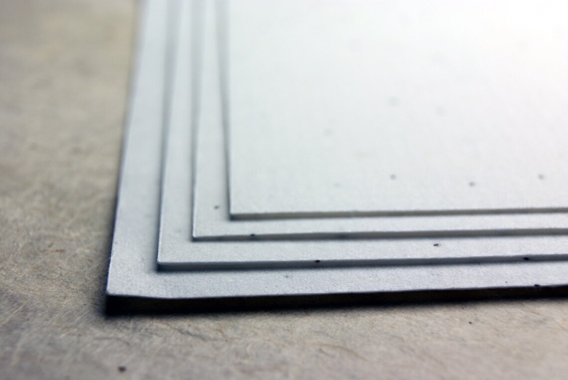 White Seed Paper Heavy Weight (80lb.) 8.5" X 11" Pack of 8 Handmade ...