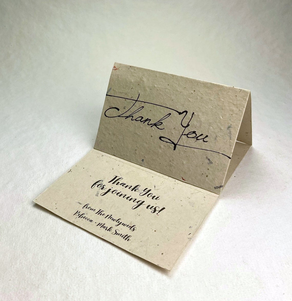 Personalized Thank You Cards Custom Message Inside 47s - Etsy