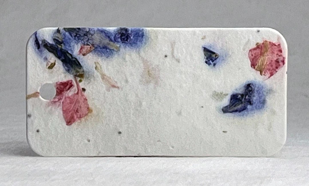 Seed Paper Tags | 1.5" X 3" | Wildflower Seeds | Hang Tag Gift Tag ...