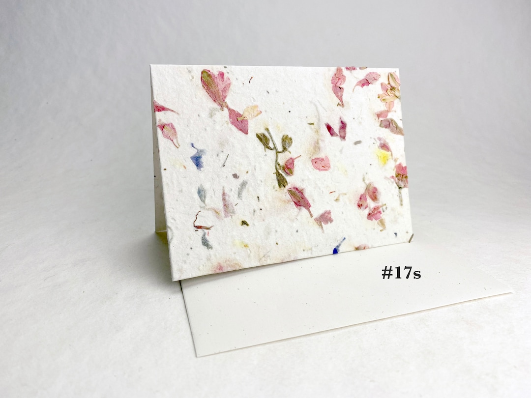 Wildflower Handmade Seed Paper Cards | Blank Inside | With Recycled ...