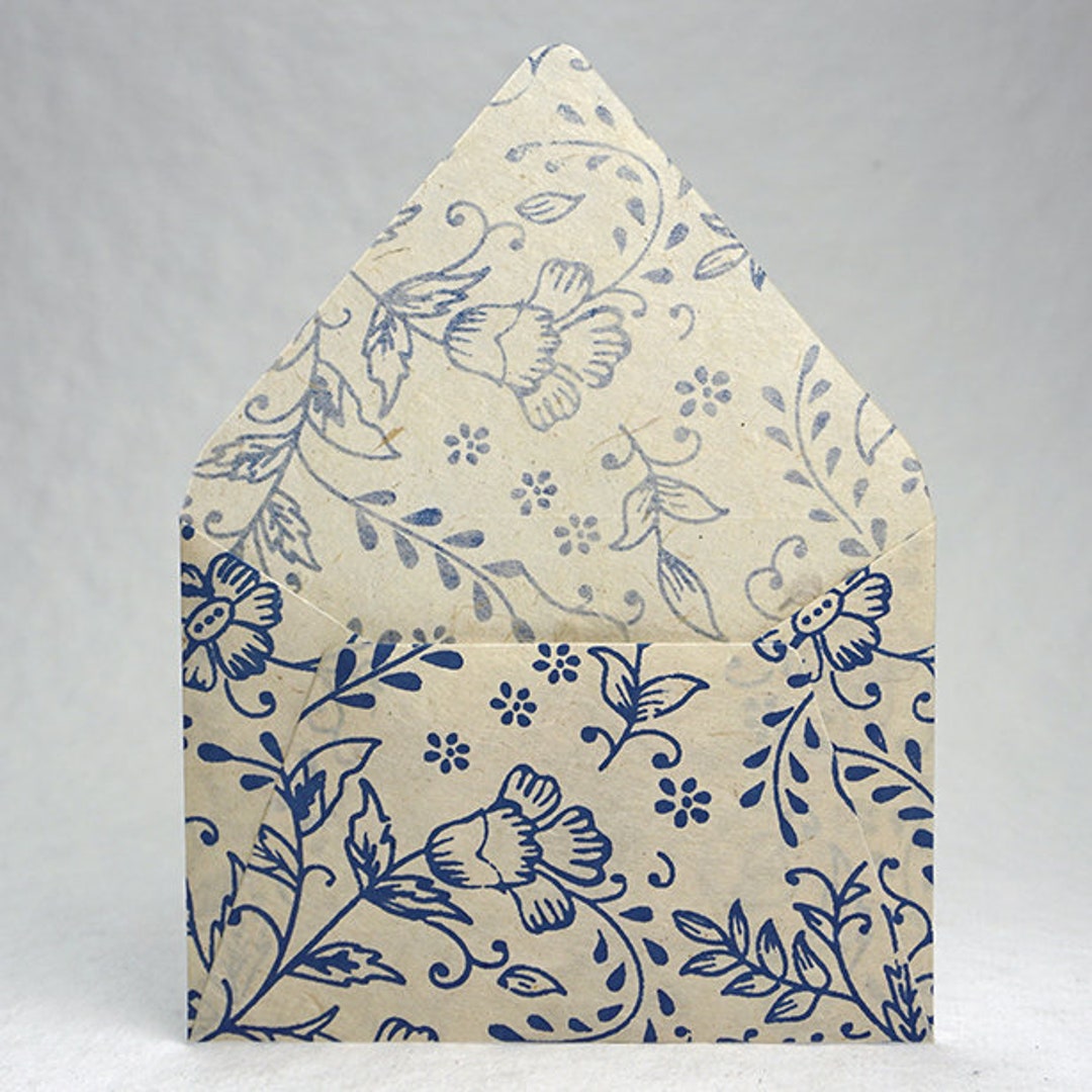 A7 Baronial Recycled Invitation Envelope Set of Handmade Nepal Paper 10 ...