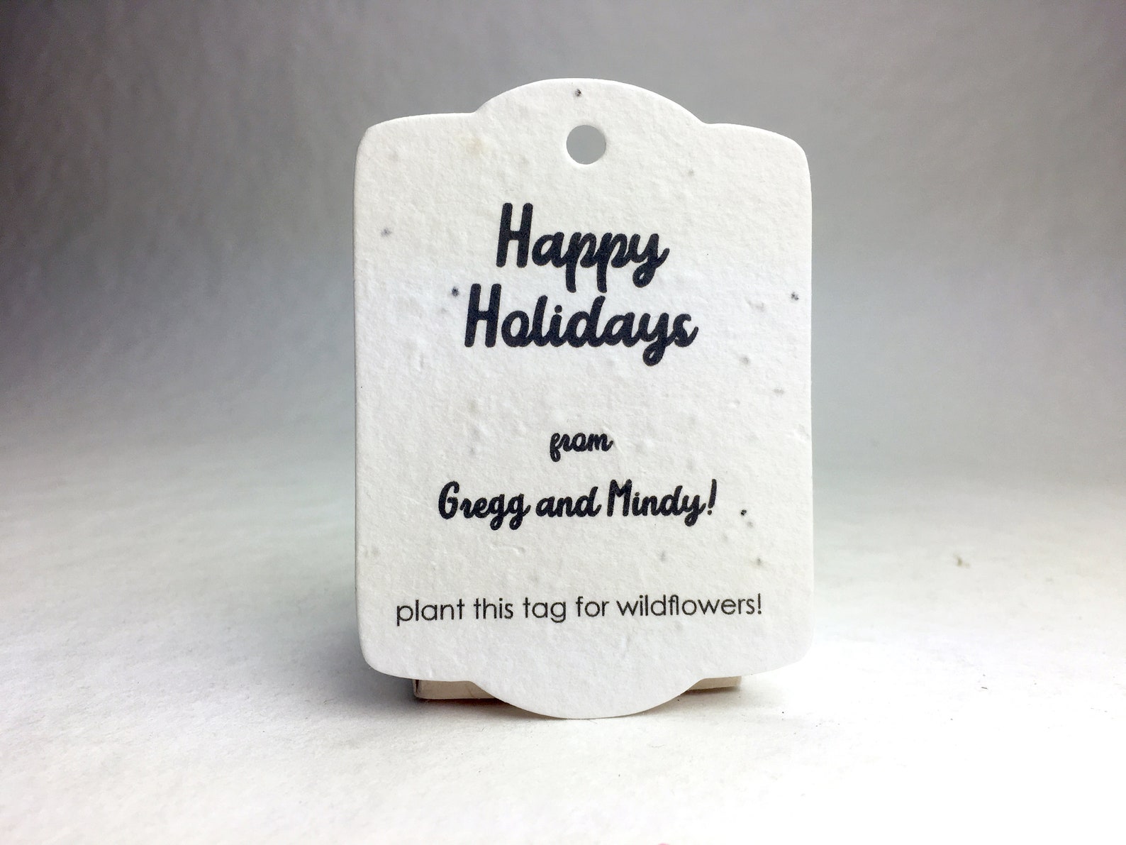 Personalized Seed Paper Tags Add Your Name 3.25 Wide - Etsy