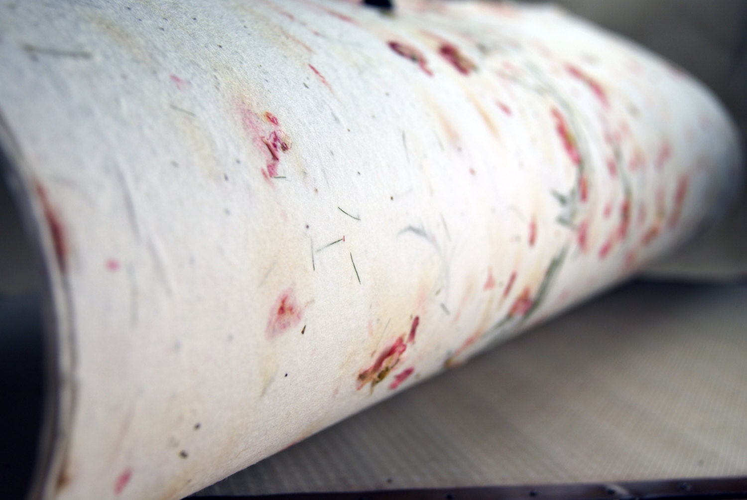 Handmade Seed Paper With Tree Fern and Pink Petals 3 Sheets - Etsy