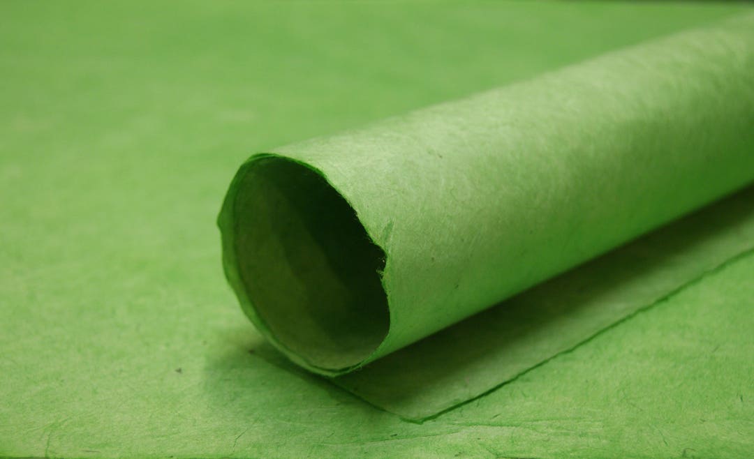 Grass Green Handmade Wrapping Paper Gift Wrap Set of Three or Ten Large ...